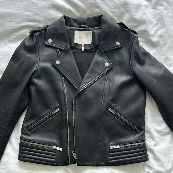 Maje | Jackets & Coats | Maje Never Worn Leather Jacket Size S | Poshmark